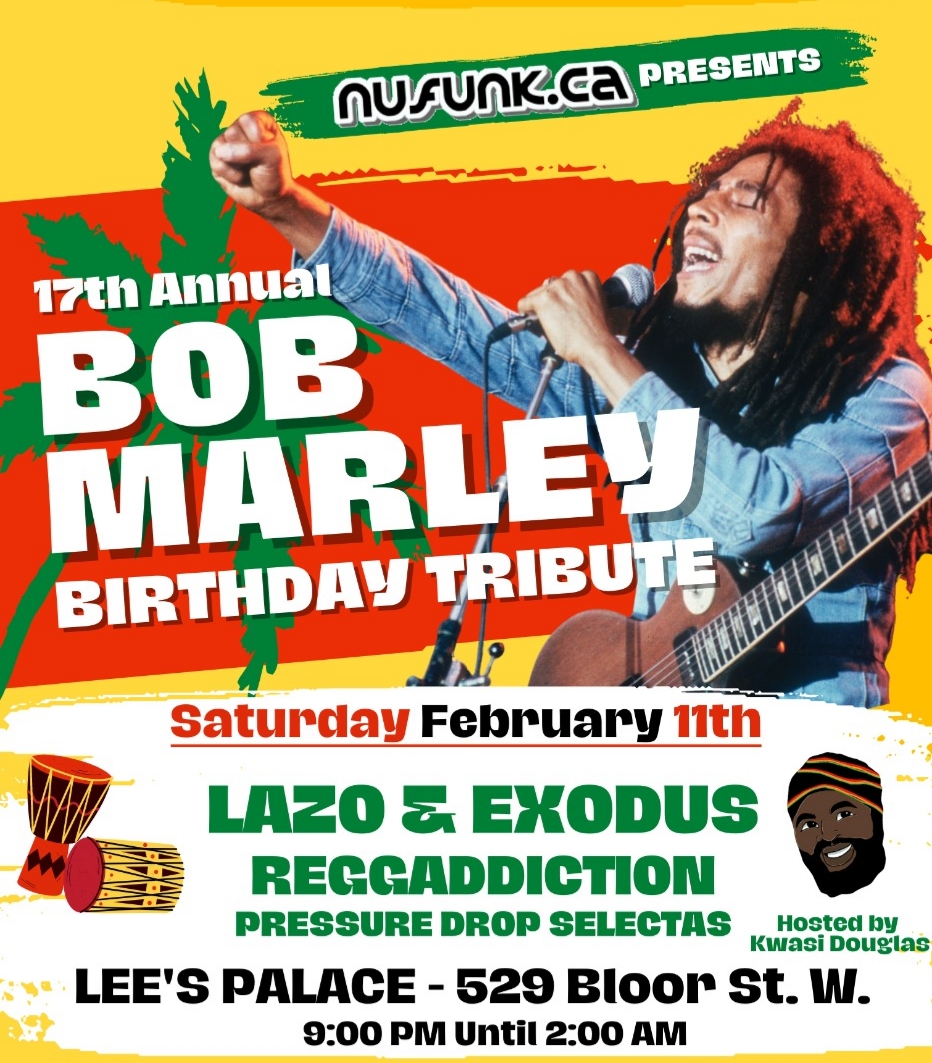 Lazo Headlines the 17th Annual Bob Marley Birthday Tribute – Reggae North