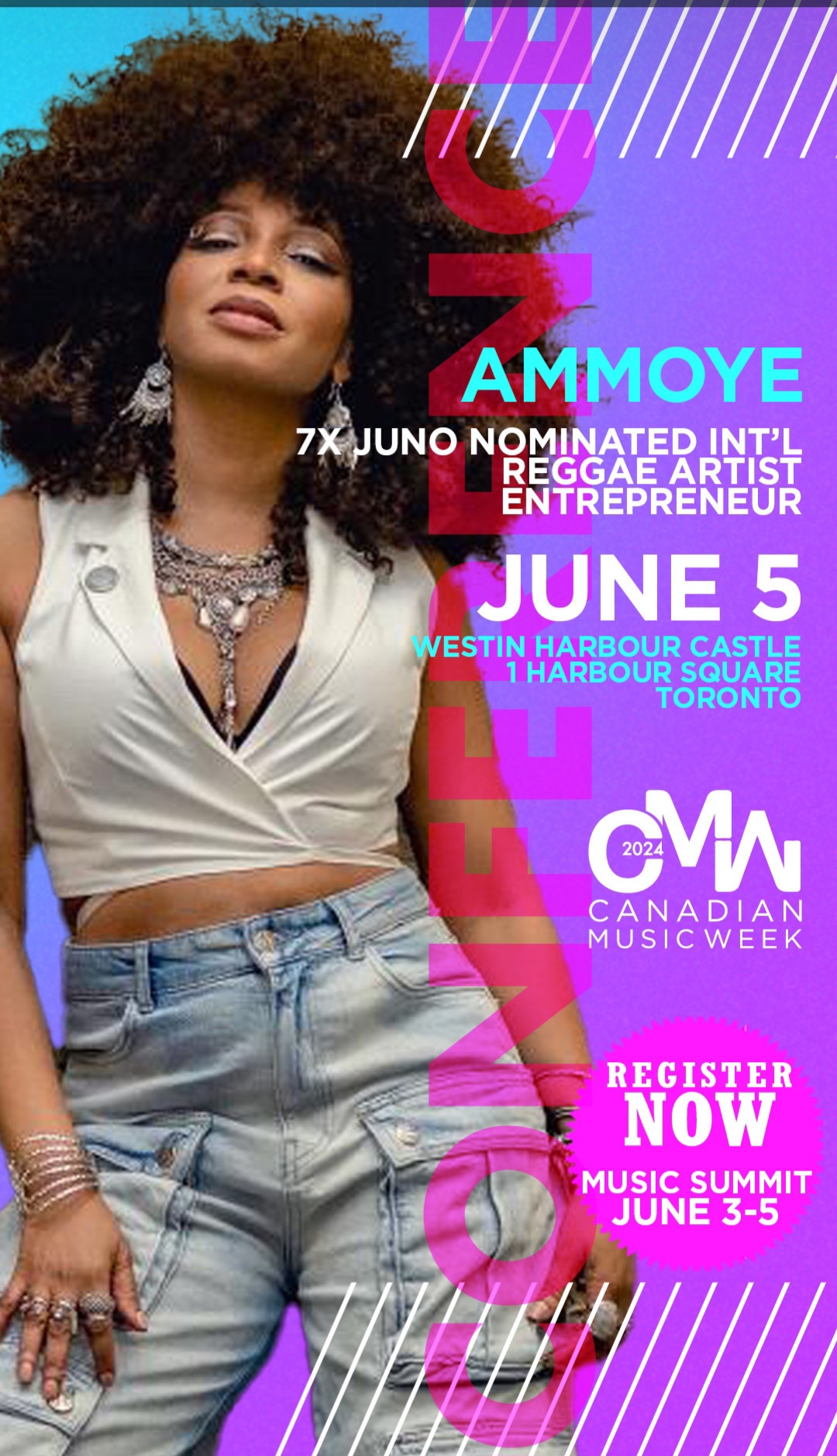 Ammoye Navigating the Global Music Market at Canada Music Week – Reggae ...